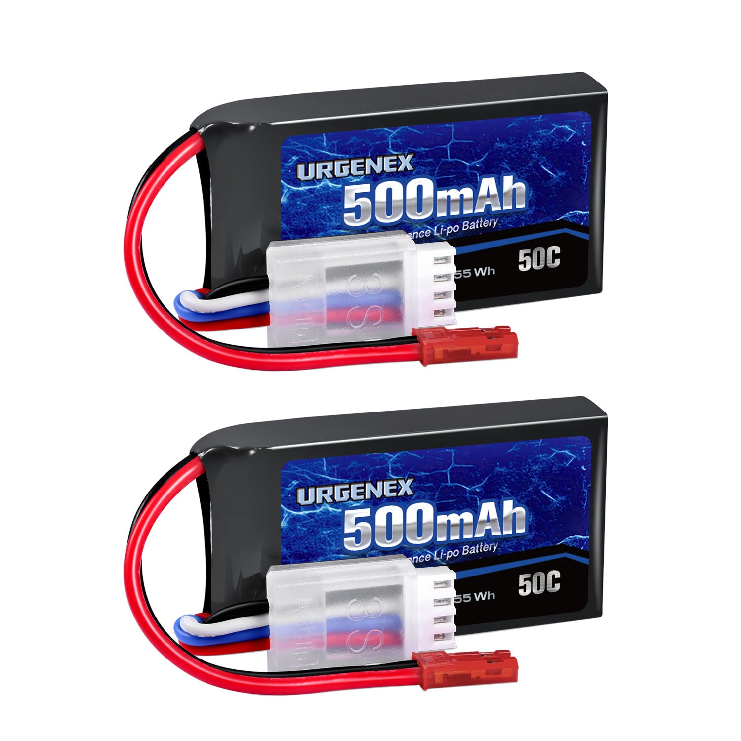 URGENEX 11.1V 500mAh Lipo Battery 3S 50C High Discharge Rate RC Batter ...
